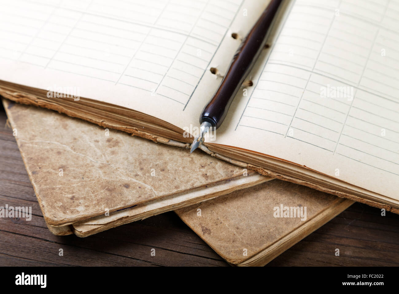 Old books nib pen hi-res stock photography and images - Alamy
