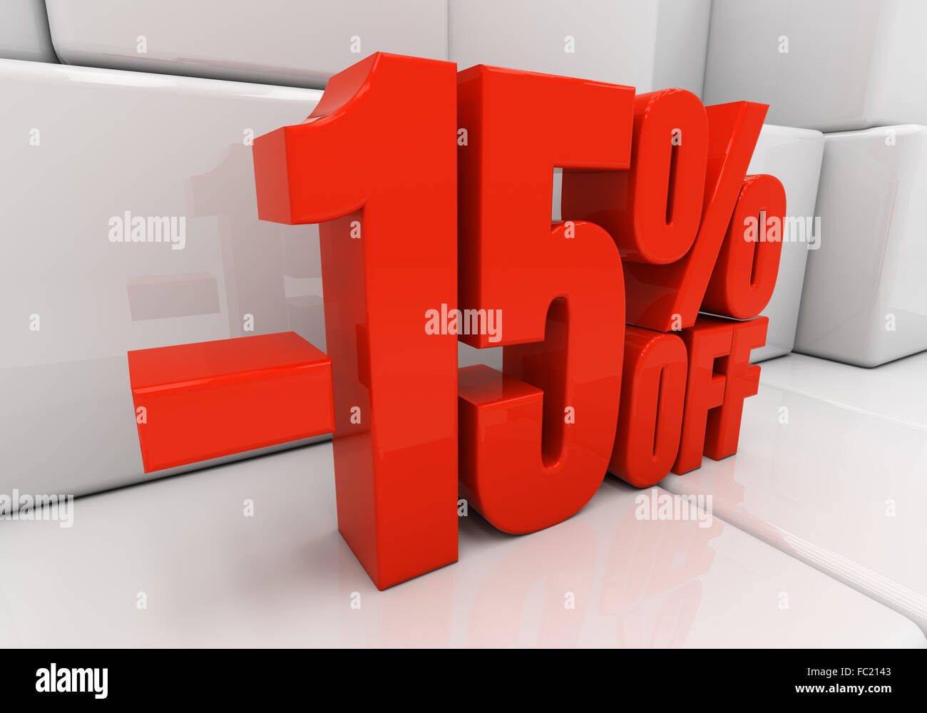 3D 15 percent Stock Photo - Alamy