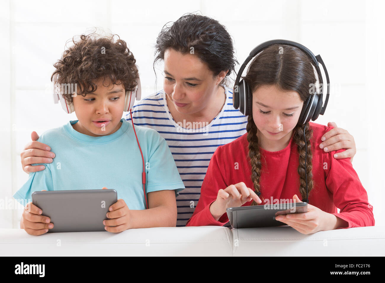 CHILD WITH TABLET Stock Photo - Alamy