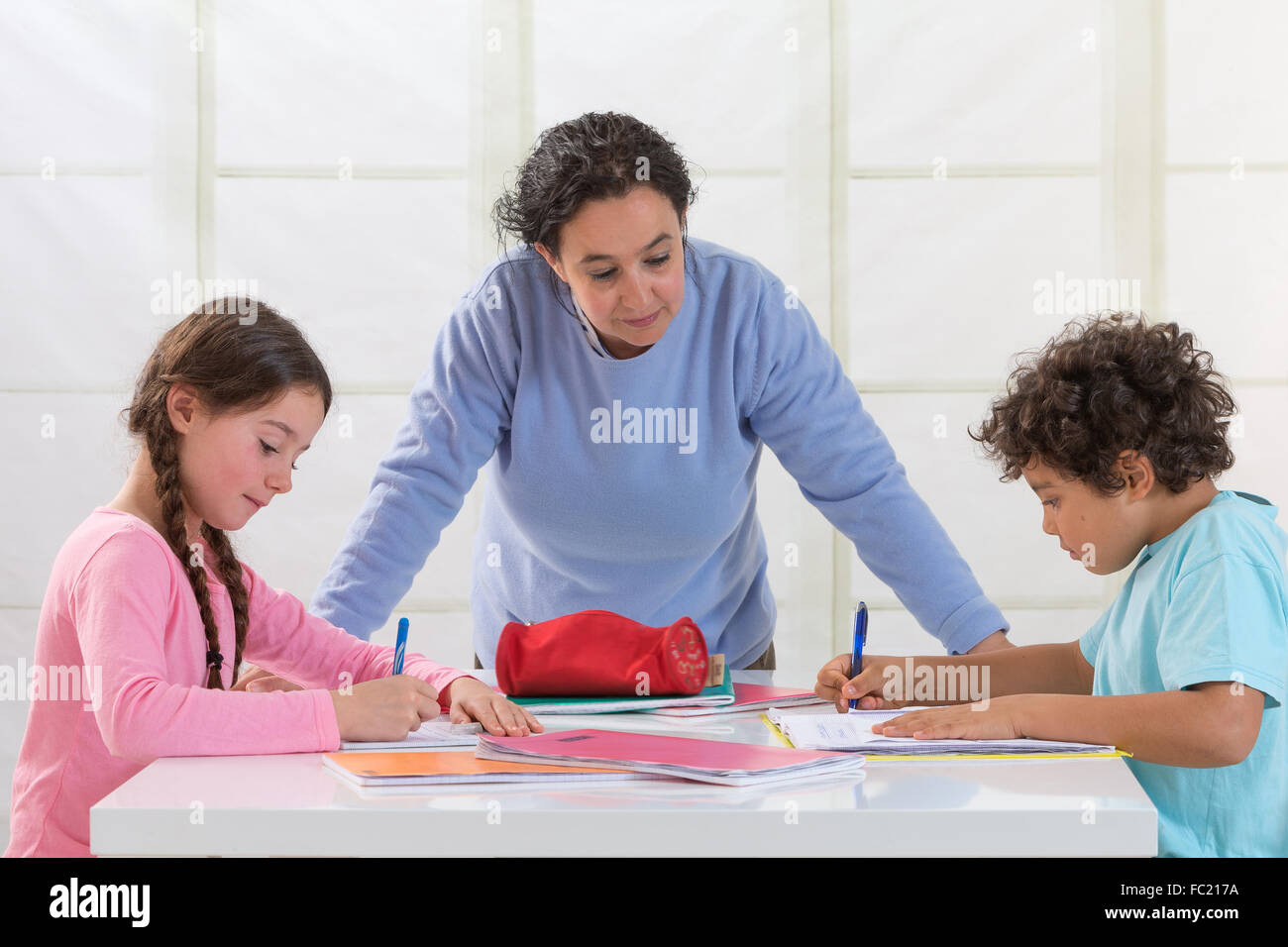 CHILD DOING HOMEWORK Stock Photo - Alamy