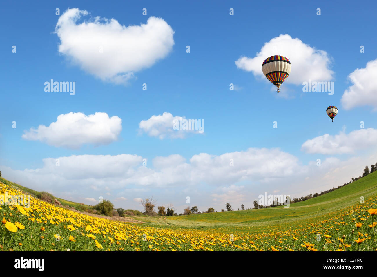 The flying balloon Stock Photo - Alamy