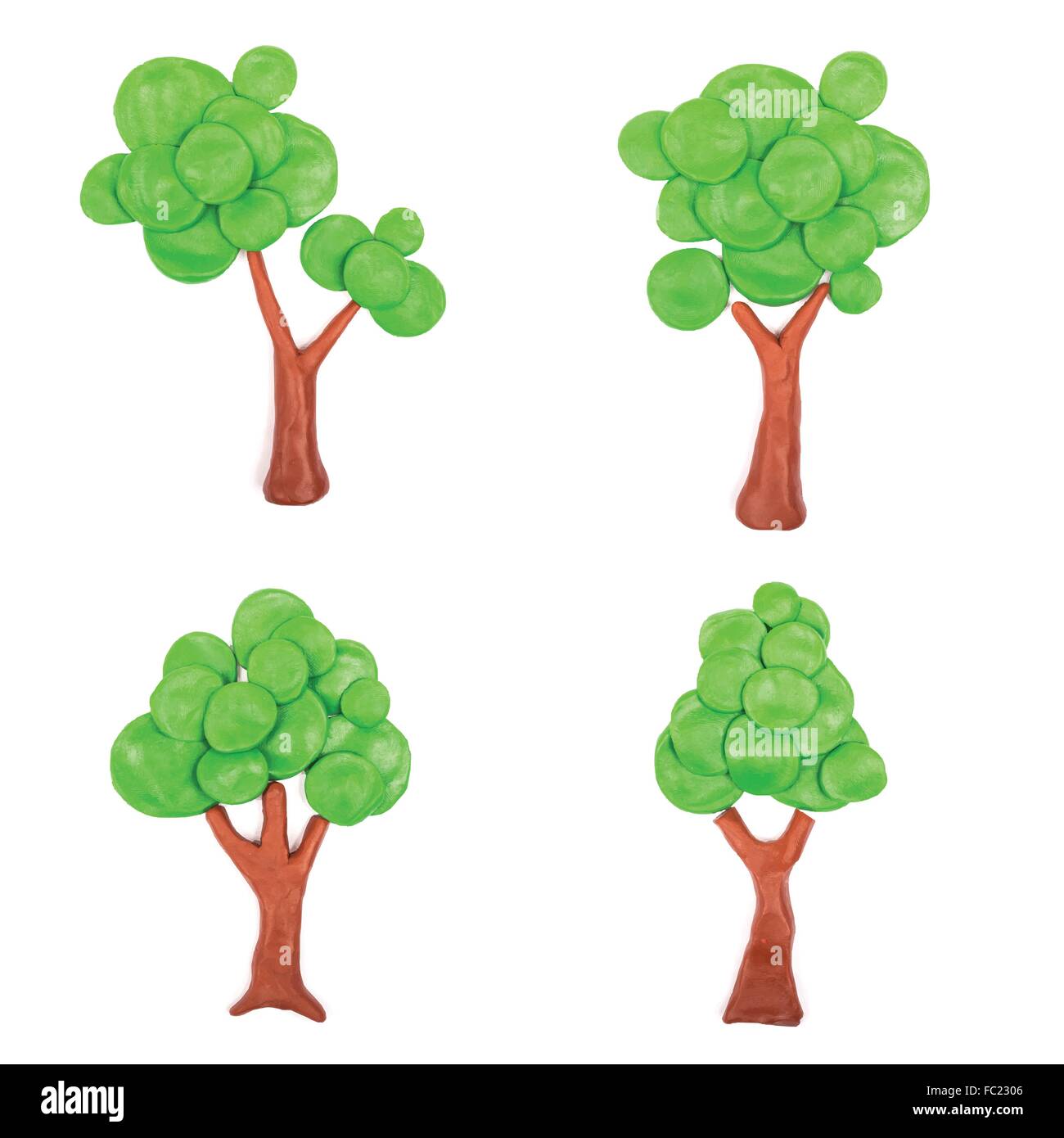 Abstract plasticine trees Stock Vector Image & Art - Alamy