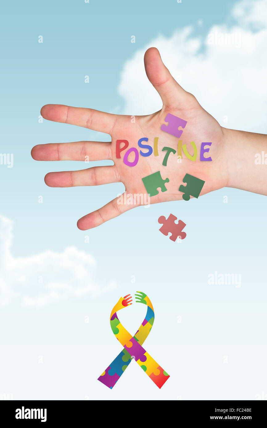 Composite image of hand with fingers spread out Stock Photo - Alamy