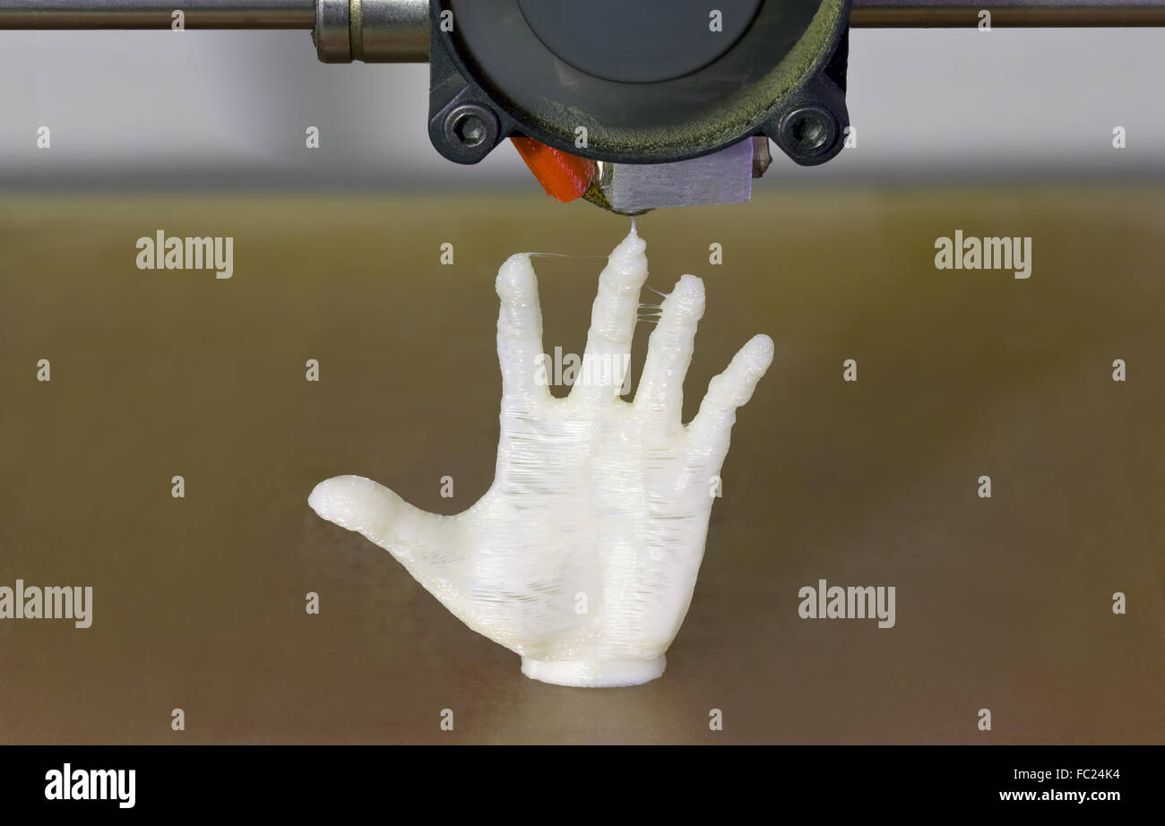 3D Printing Human Hand Stock Photo - Alamy
