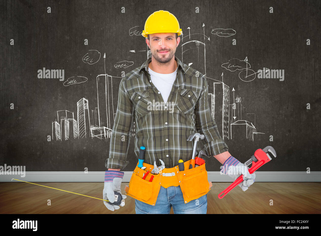 Digital composite carpenter tool hi-res stock photography and images ...