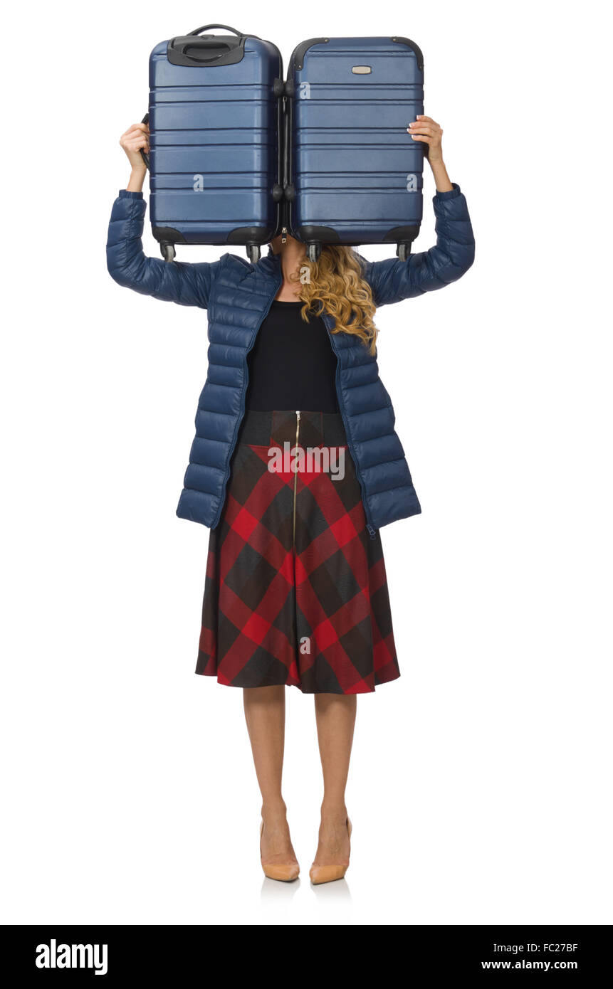 Female model in checkered Cut Out Stock Images & Pictures - Alamy