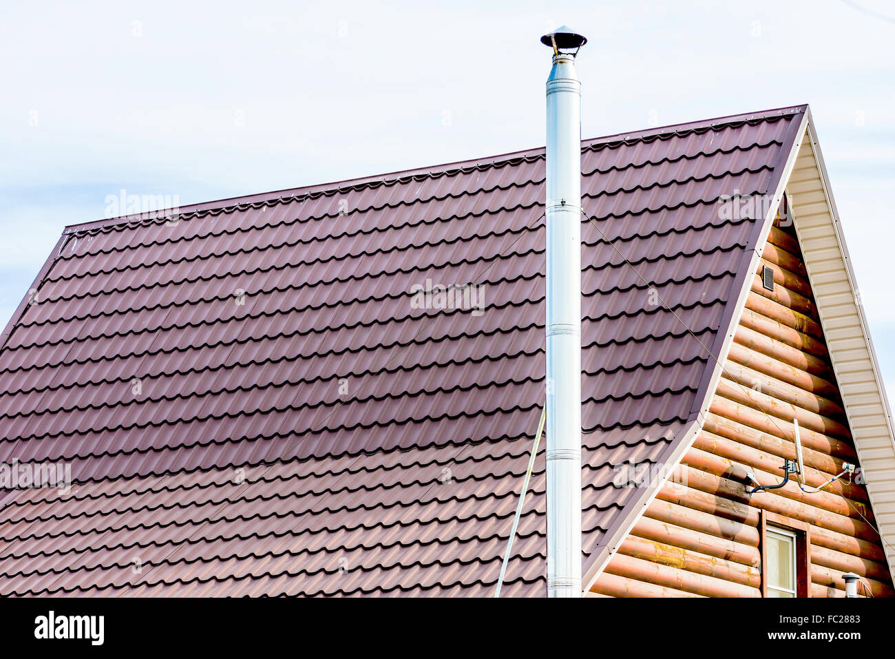 pipe on the roof Stock Photo - Alamy