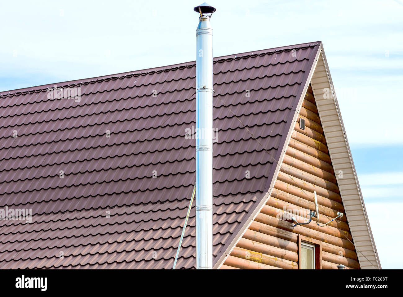 pipe on the roof Stock Photo - Alamy
