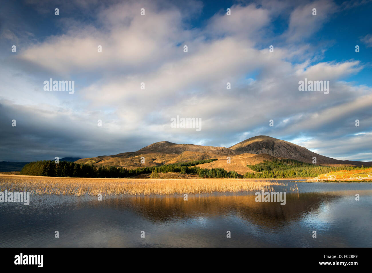 Scotland loch lake reflections clouds hi-res stock photography and ...