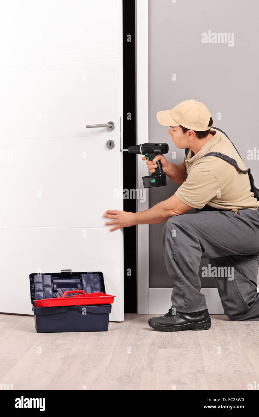 Installing electric equipment hi-res stock photography and images - Alamy