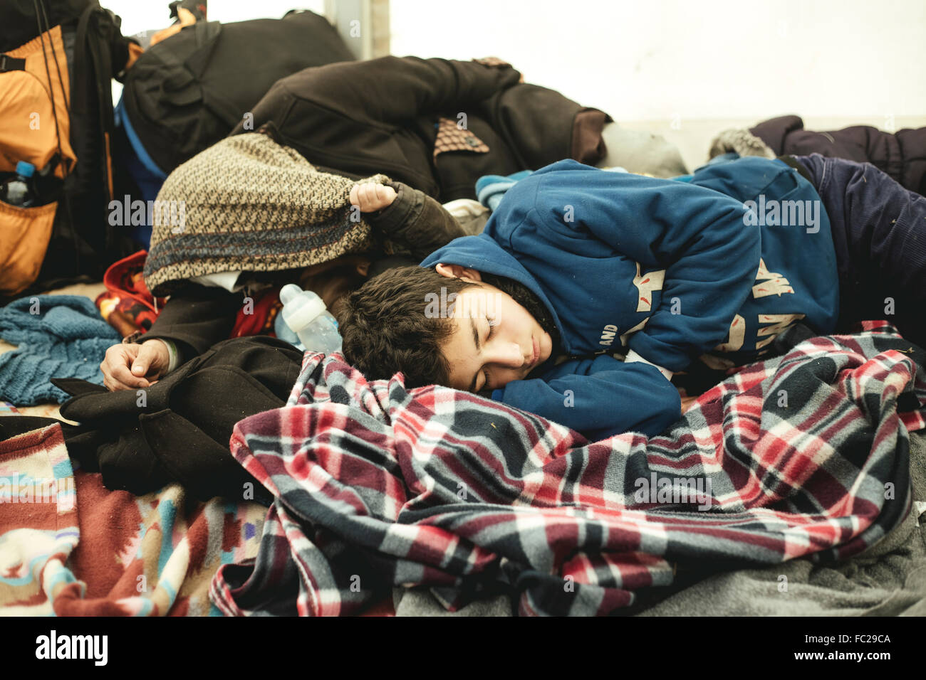 Poor boy is sleeping hi-res stock photography and images - Alamy