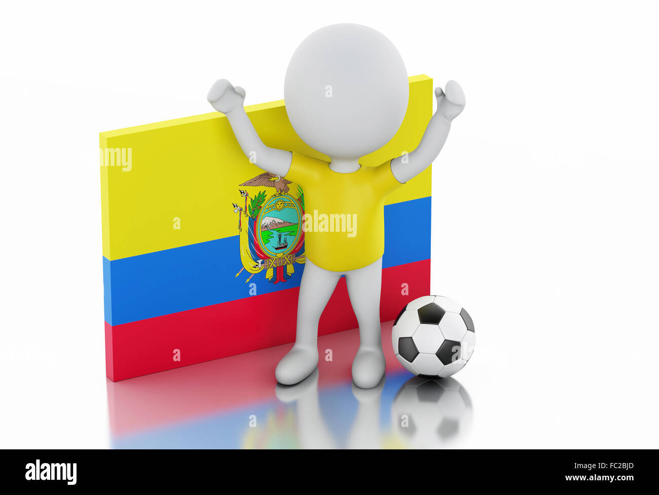 3d soccer ball ecuador team hi-res stock photography and images - Alamy