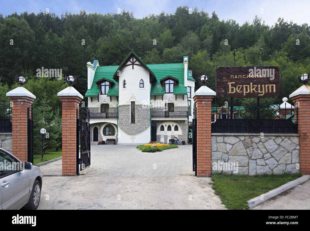 Pension Berkut in the resort Belokurikha Stock Photo - Alamy