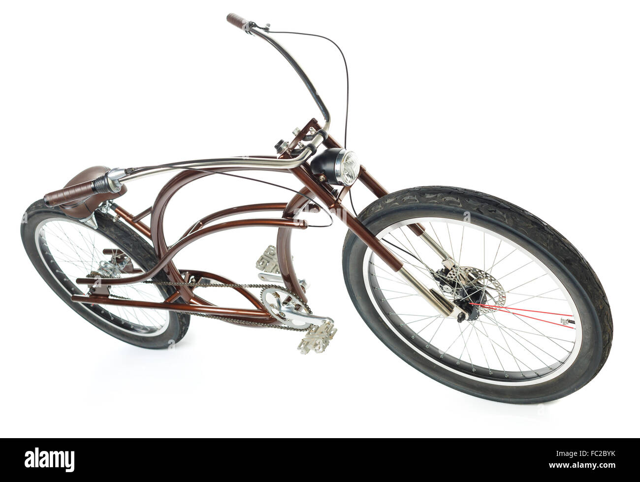 Brown vintage bicycle Cut Out Stock Images & Pictures - Alamy