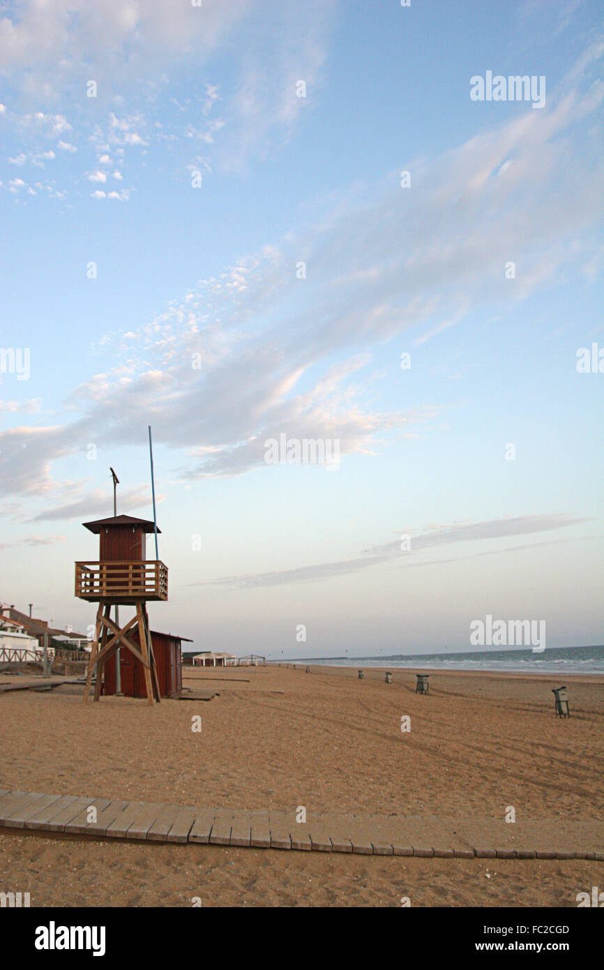 Swimming hut on beach Stock Photo - Alamy
