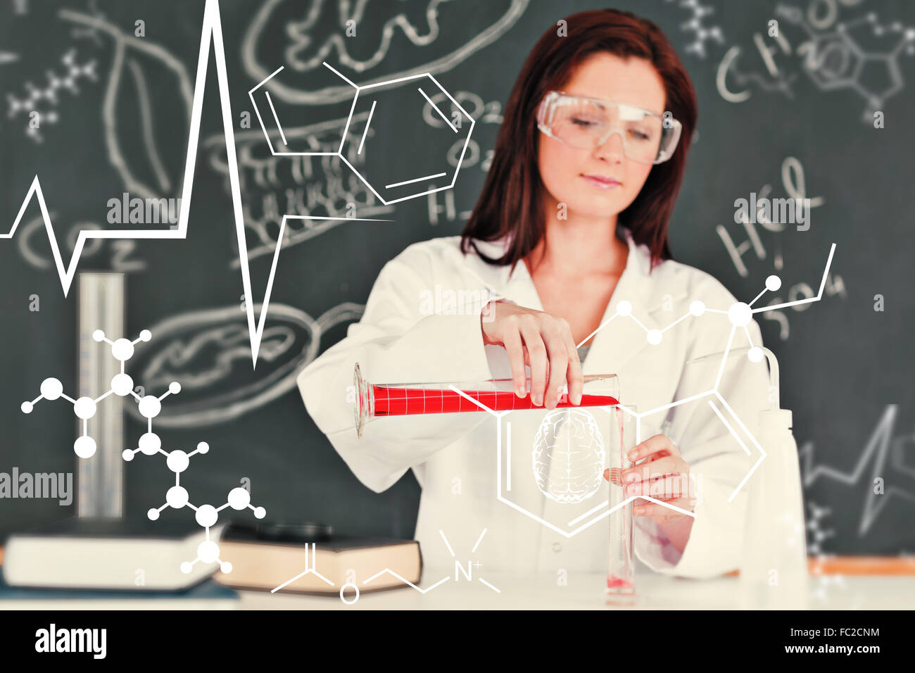 Composite image of science and medical graphic Stock Photo - Alamy