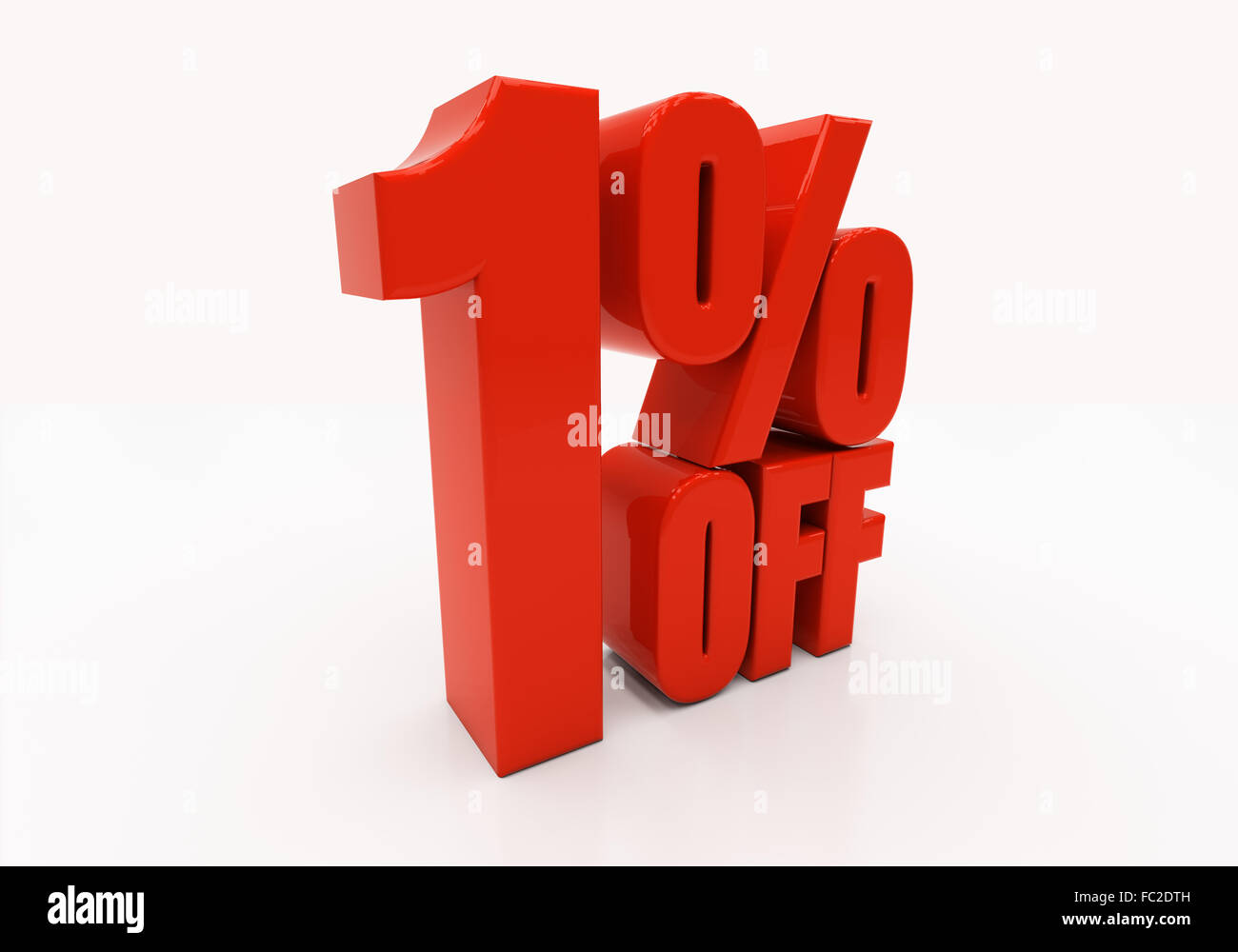 3D 1 percent Stock Photo - Alamy