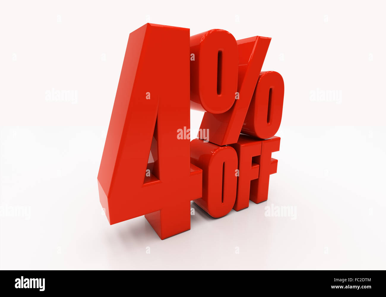 3D 4 percent Stock Photo - Alamy