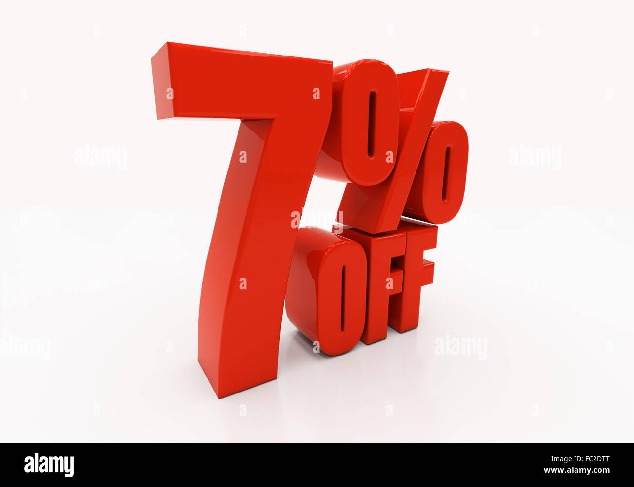 3D 7 percent Stock Photo - Alamy