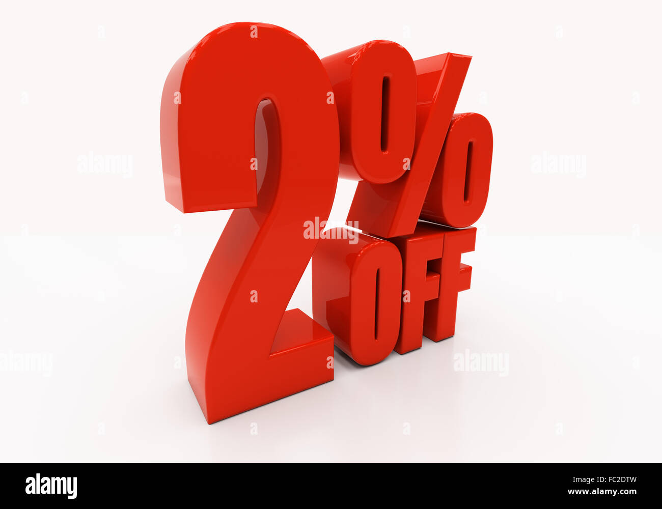 3D 2 percent Stock Photo - Alamy