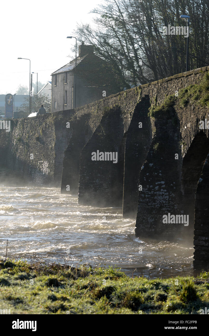 Tuesday 19th january 2016 Generic stock picture of the River Usk and ...