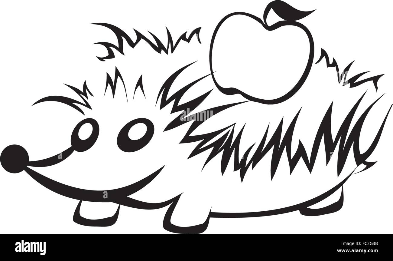 Stylized hedgehog hi-res stock photography and images - Alamy