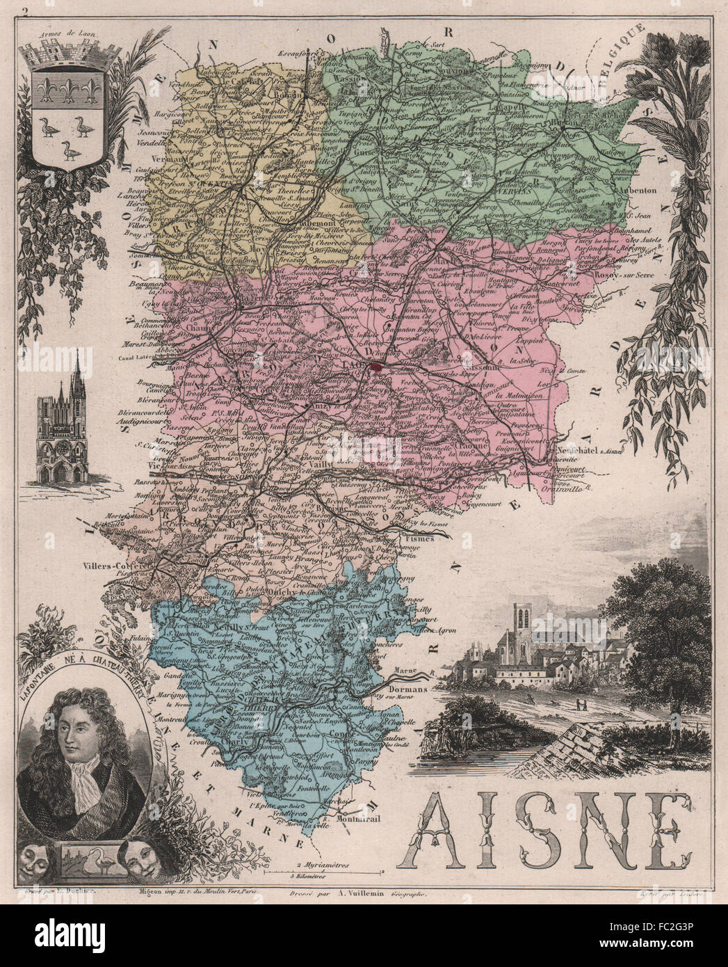 Laon map hi-res stock photography and images - Alamy