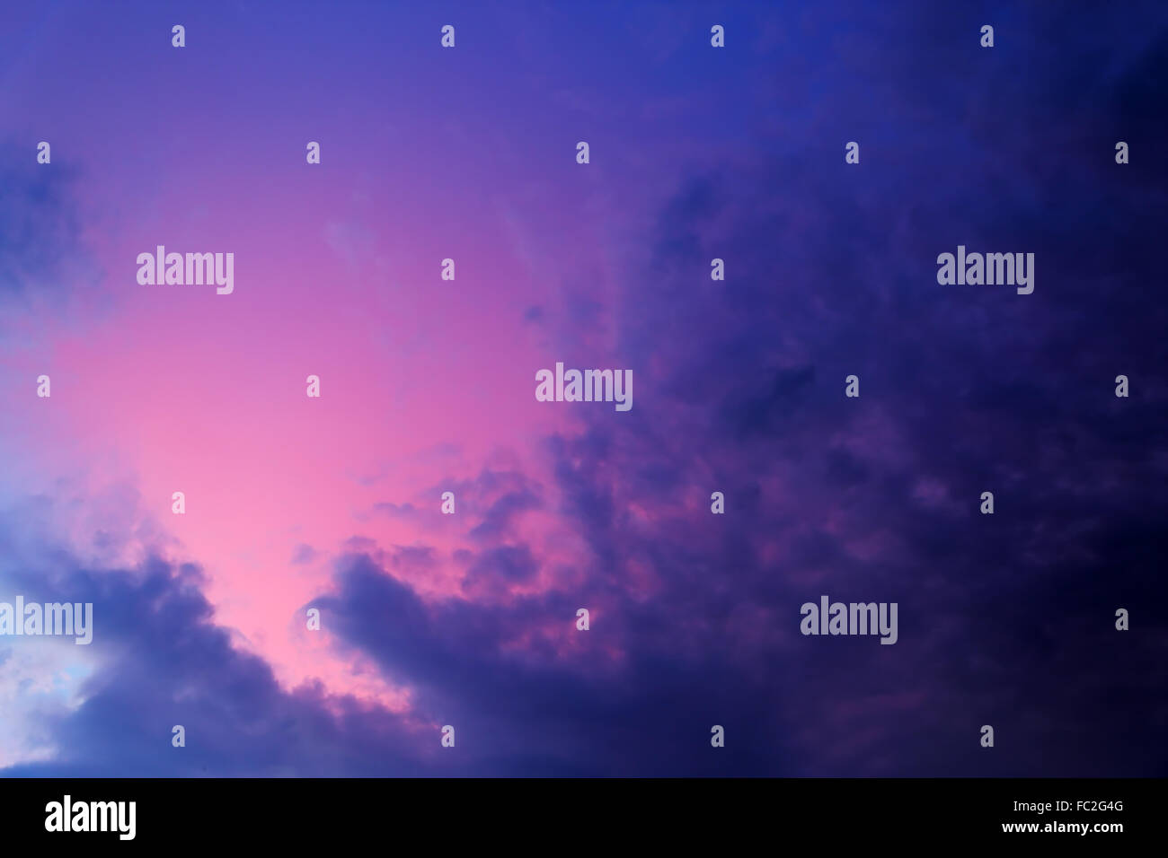 purple sky after sunset Stock Photo - Alamy