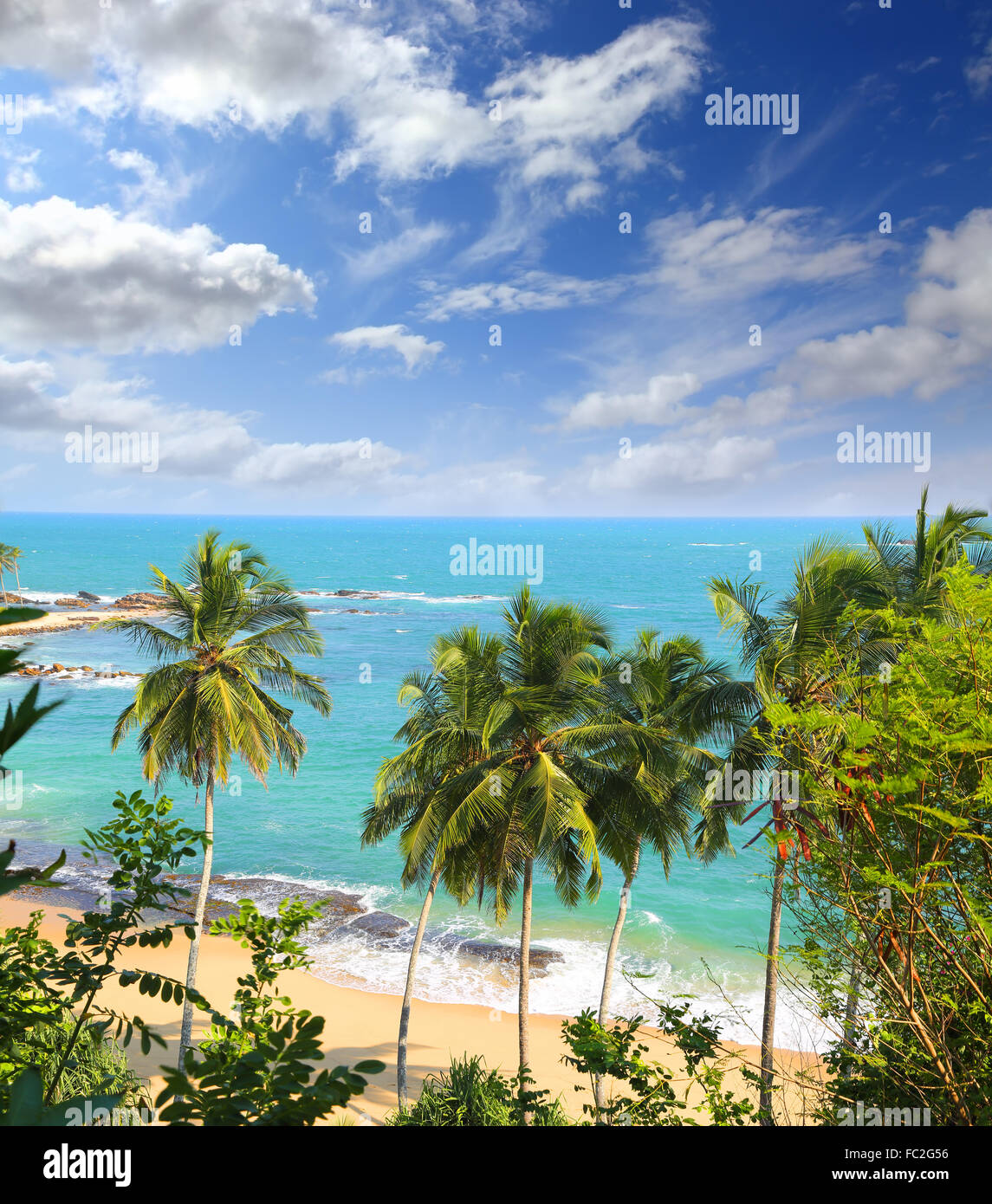 beautiful tropical beach landscape Stock Photo - Alamy