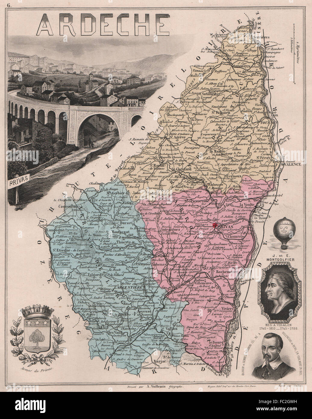Map Of Ardeche High Resolution Stock Photography and Images - Alamy