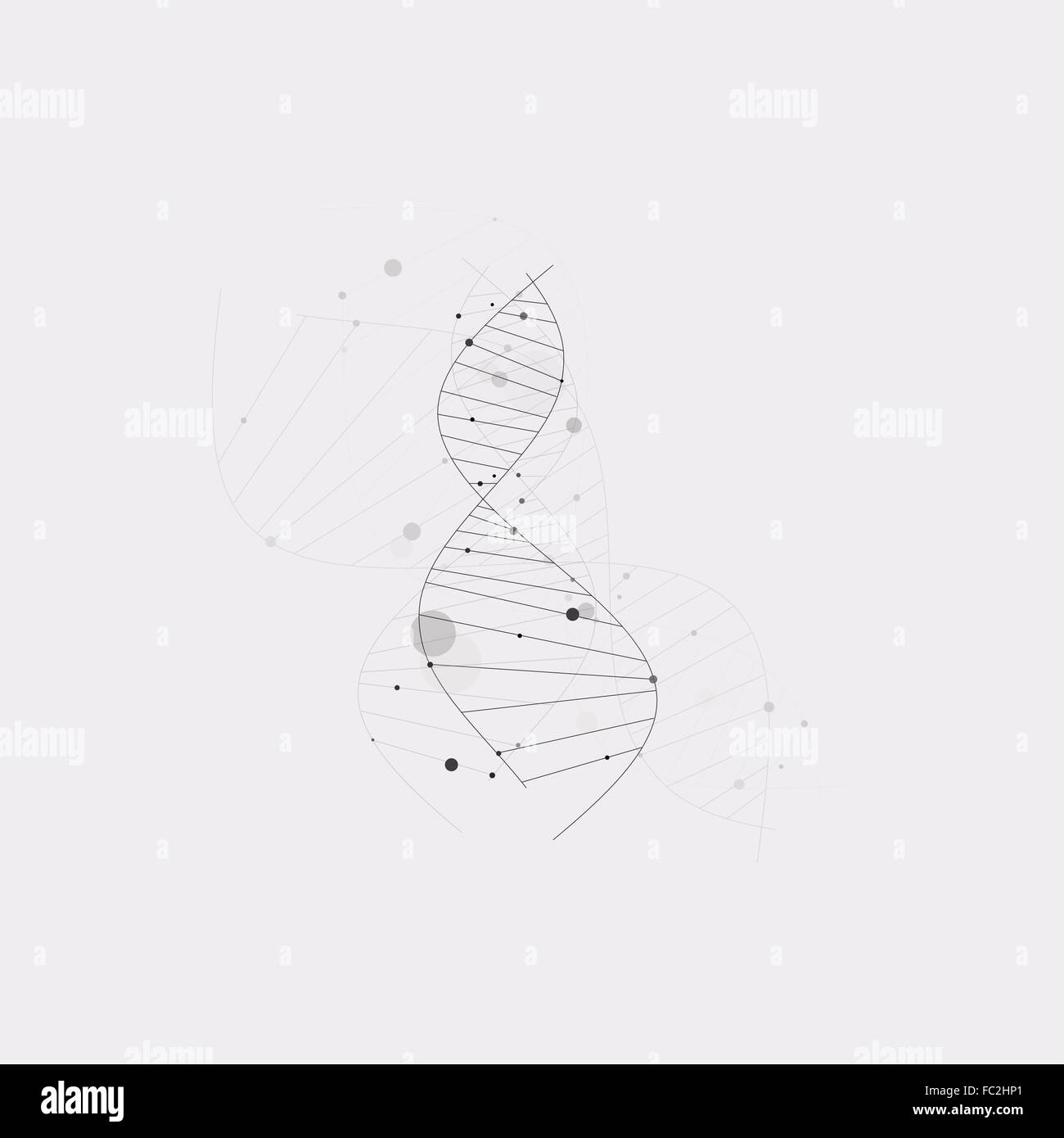 DNA sign on the gray background Stock Vector Image & Art - Alamy