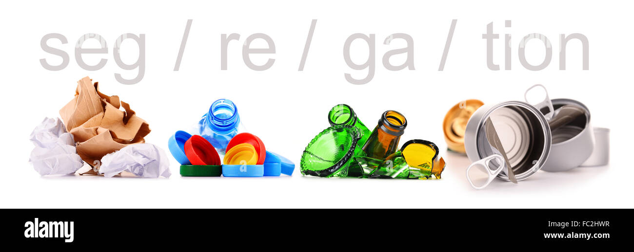 Segregation of garbage Cut Out Stock Images & Pictures - Alamy
