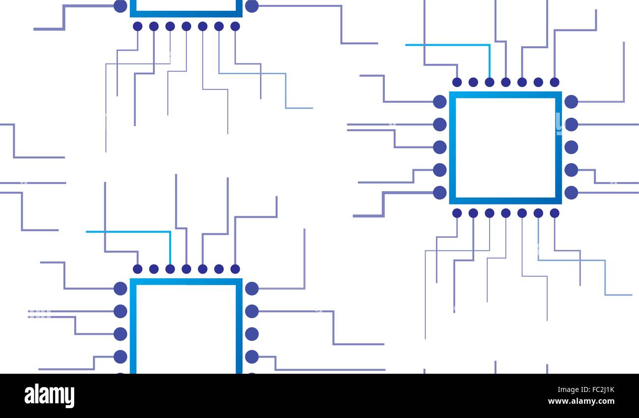 Electronic industry pcb Stock Vector Images - Alamy