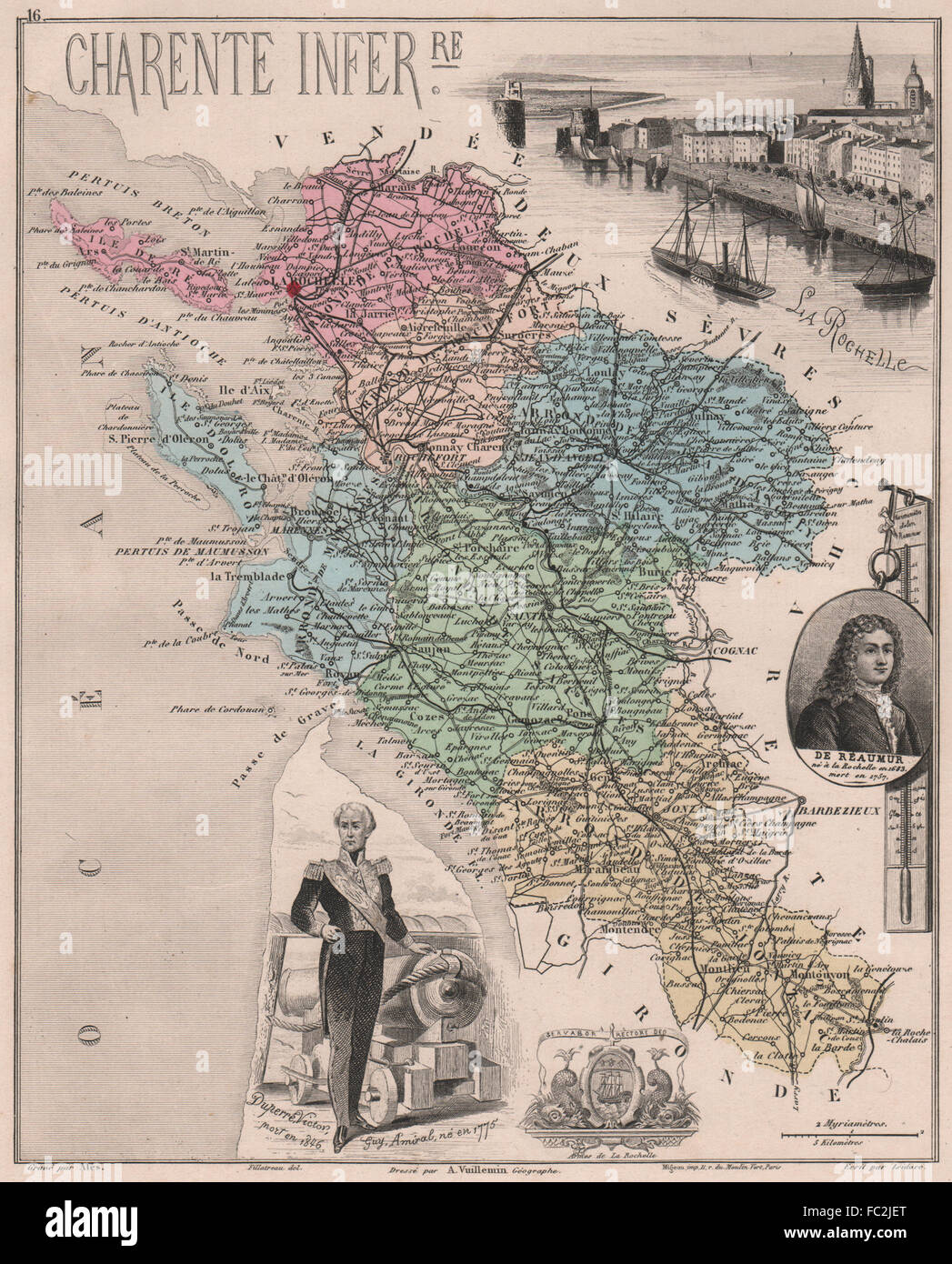 Charente maritime map hi-res stock photography and images - Alamy