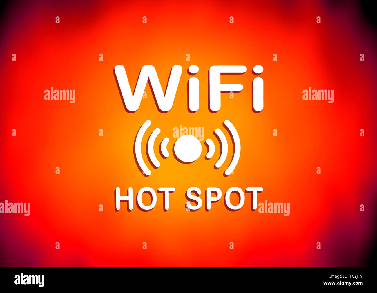 WiFi hotspot sign Stock Photo - Alamy