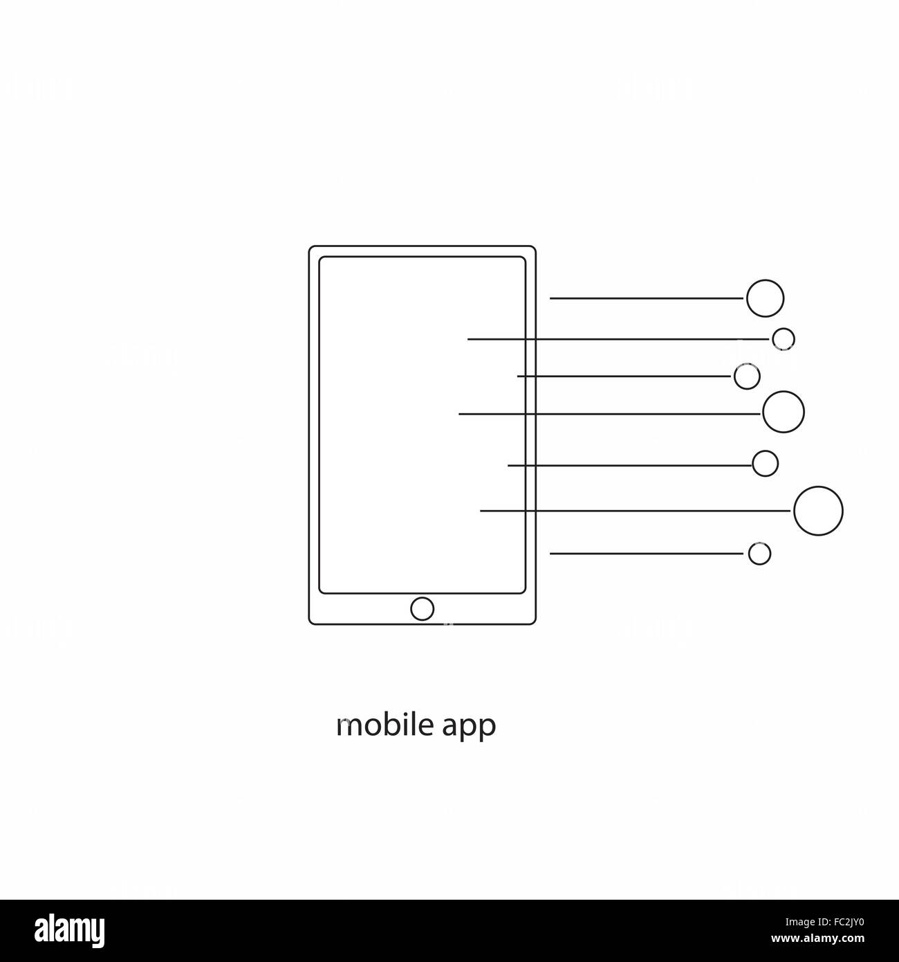 Information app Black and White Stock Photos & Images - Alamy