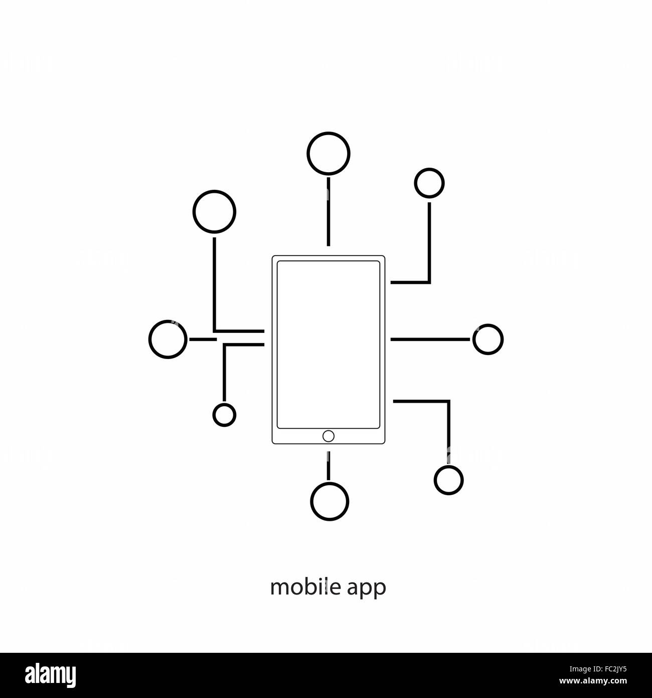 Information app Black and White Stock Photos & Images - Alamy