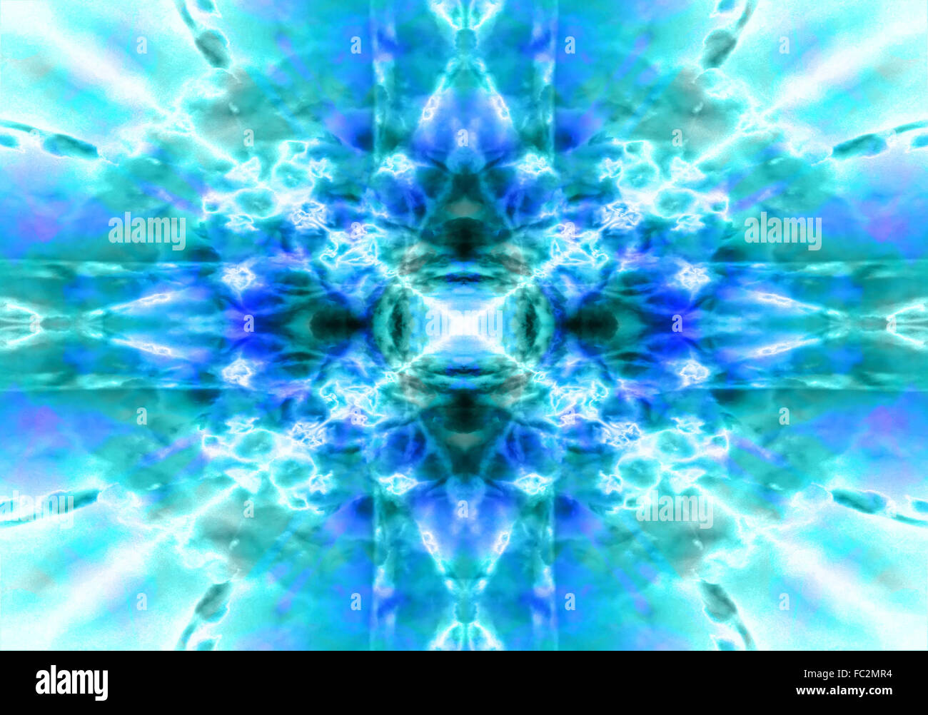 Light blue kaleidoscope background Stock Photo - Alamy