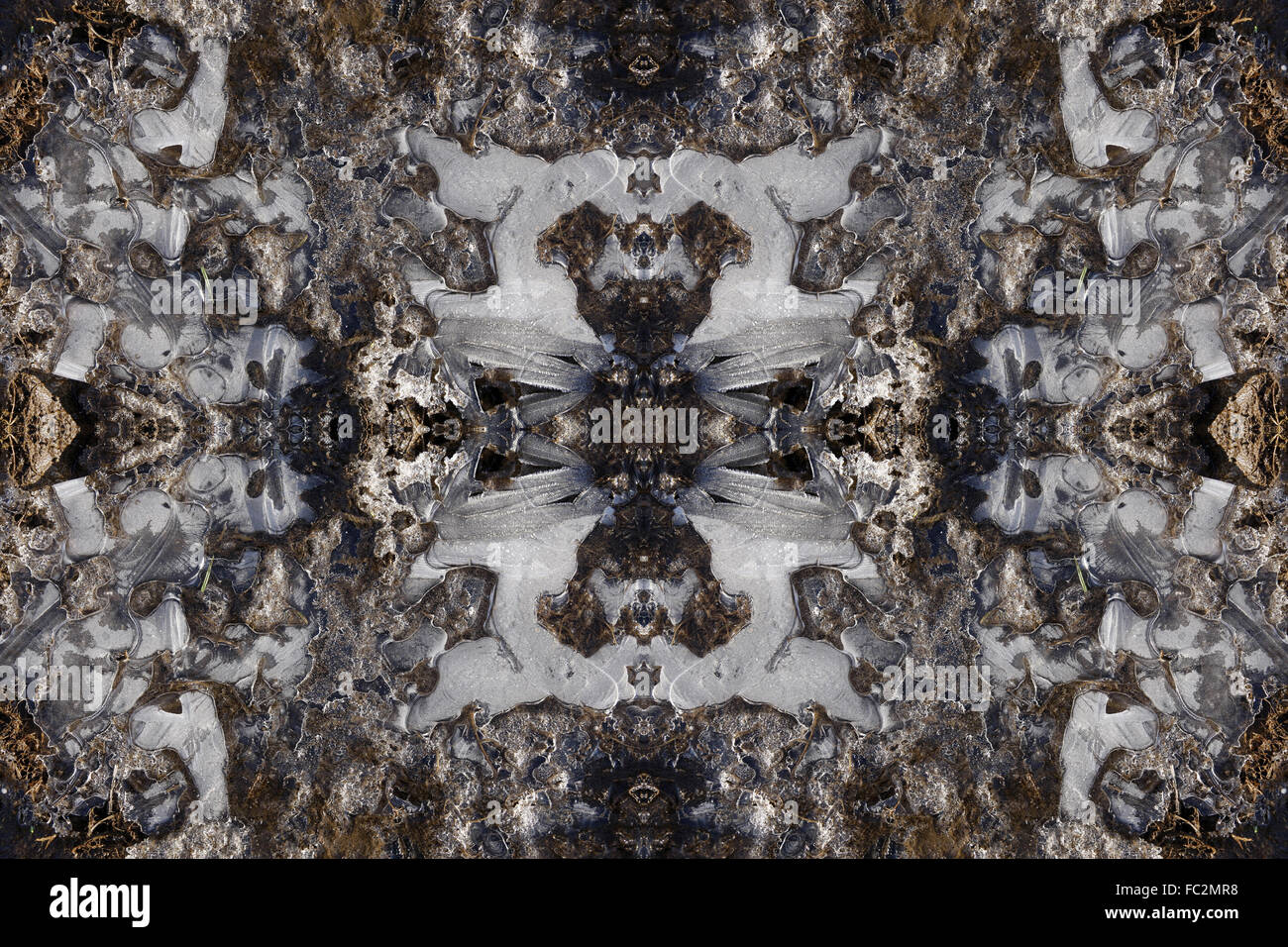 Winter ice pattern Stock Photo - Alamy