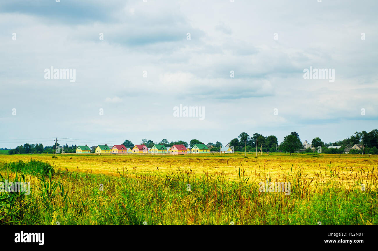 nature rural landscape at cloudy summer day Stock Photo - Alamy