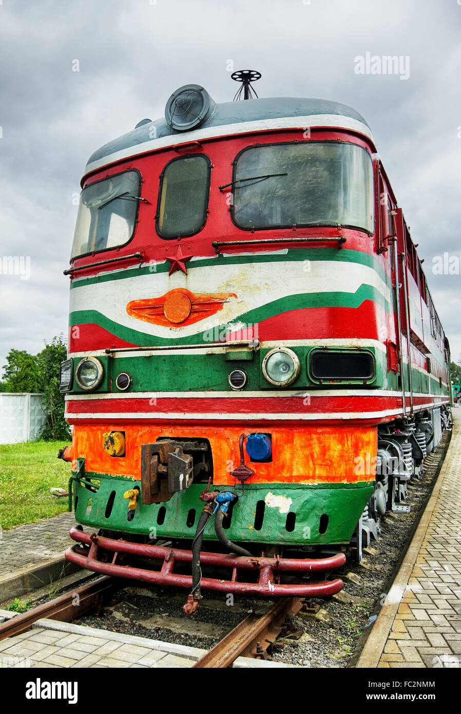 Soviet diesel locomotive hi-res stock photography and images - Alamy