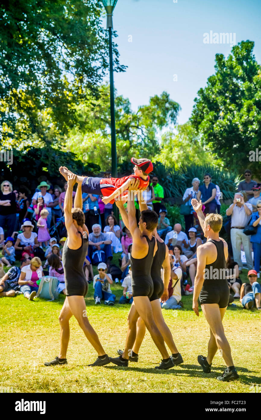 Dance troupe performers at Melbourne Festival Australia Stock Photo - Alamy