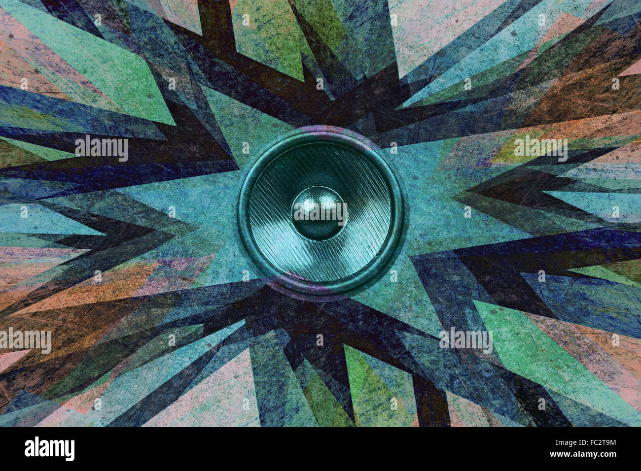 Music speaker explosion hi-res stock photography and images - Alamy