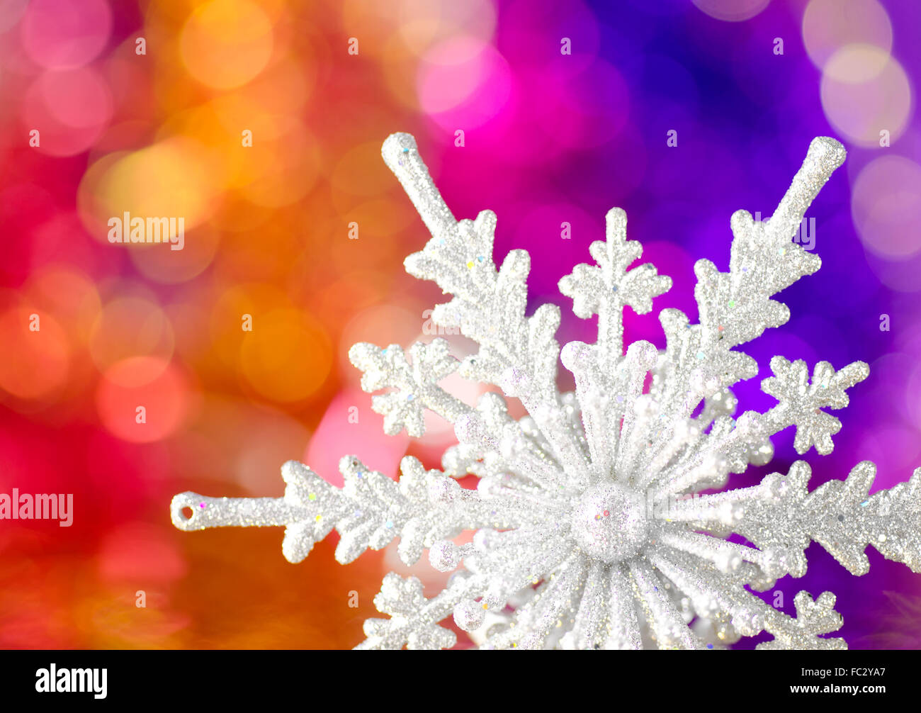 Christmas decorations on a colorful background Stock Photo - Alamy
