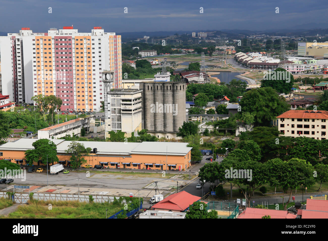 Aerial View of Malacca, Malaysia Stock Photo - Alamy