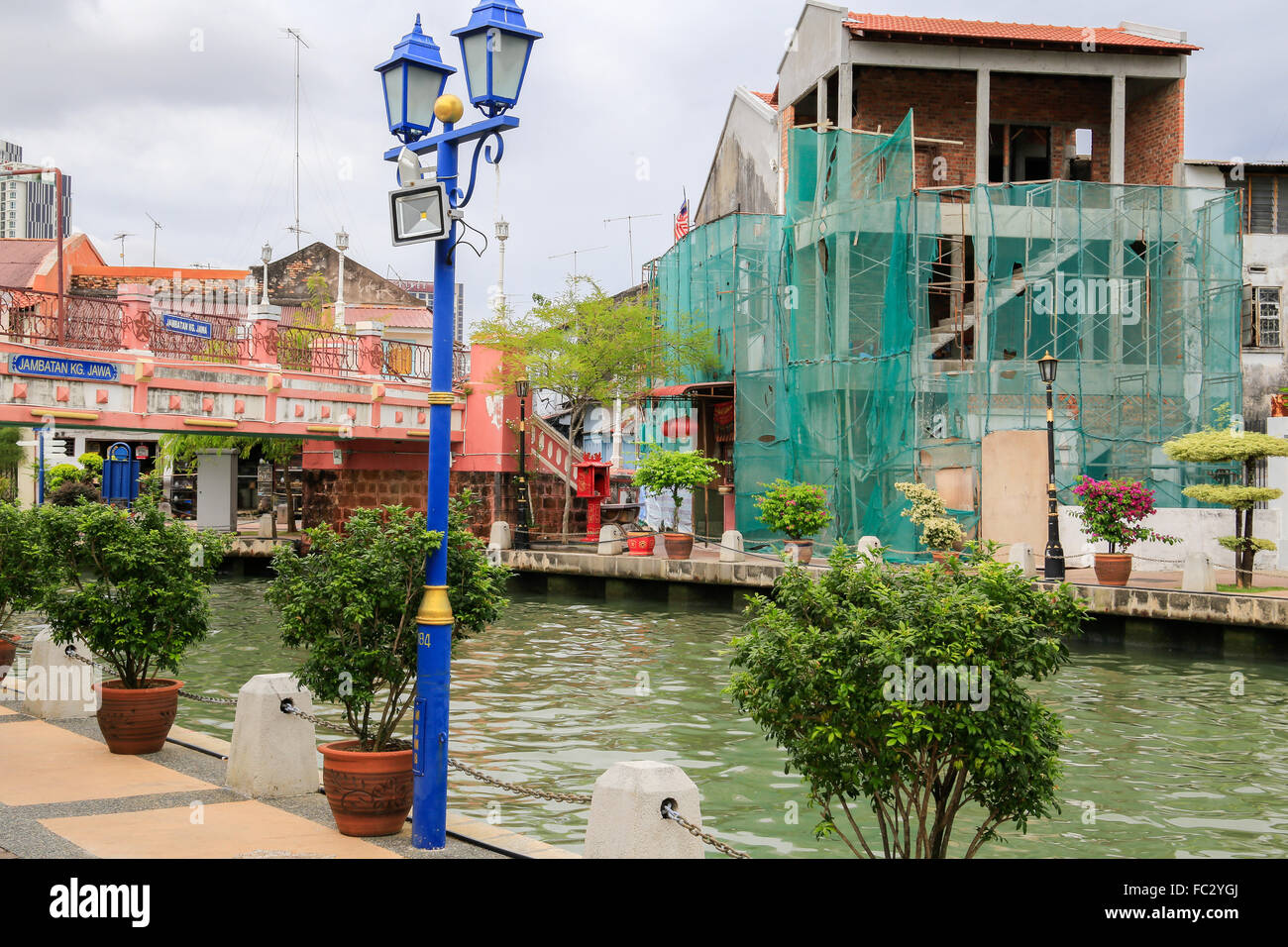 View along Malacca River, Malacca, Malaysia Stock Photo - Alamy