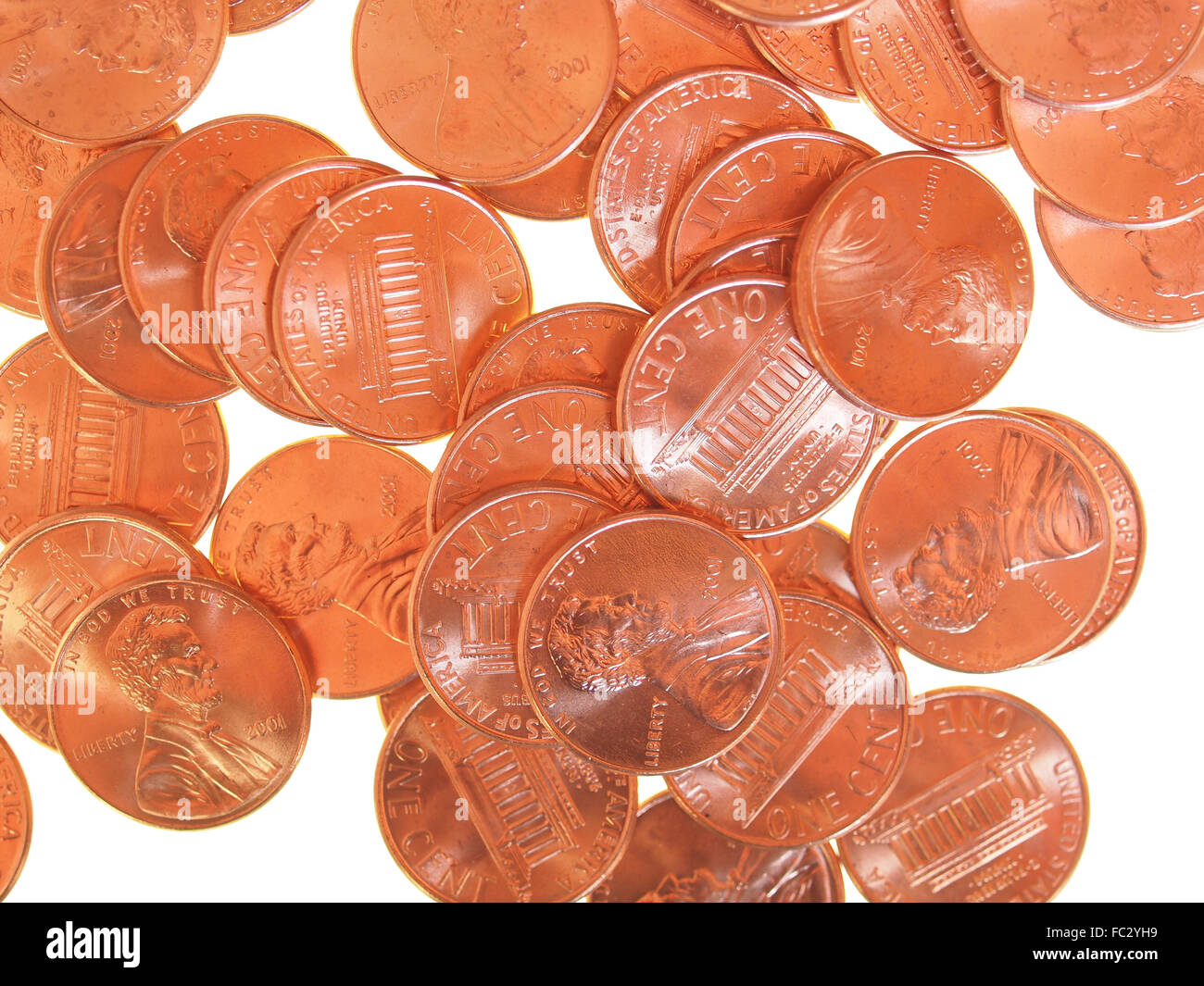 Dollar coin 1 cent wheat penny cent Stock Photo - Alamy