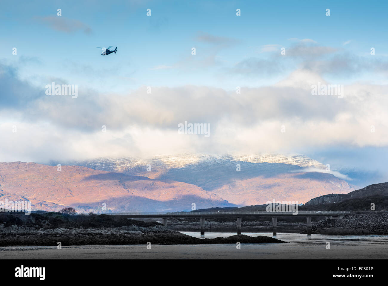 Skye bridge connecting the Isle of Skye with the scottish mainland ...