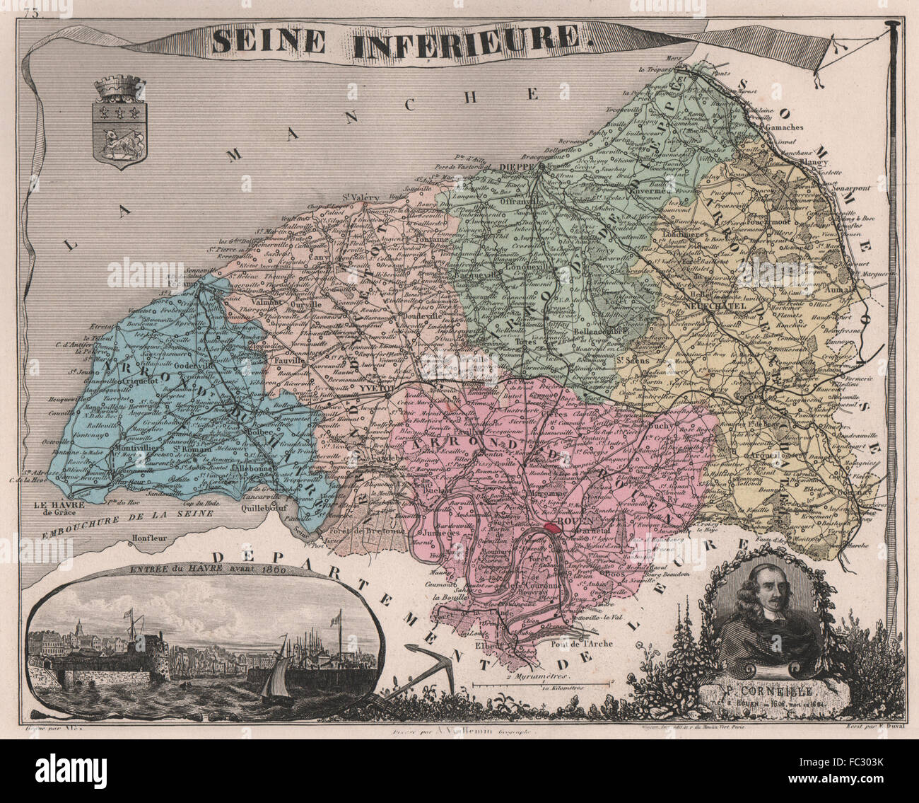 Map of le havre hi-res stock photography and images - Alamy