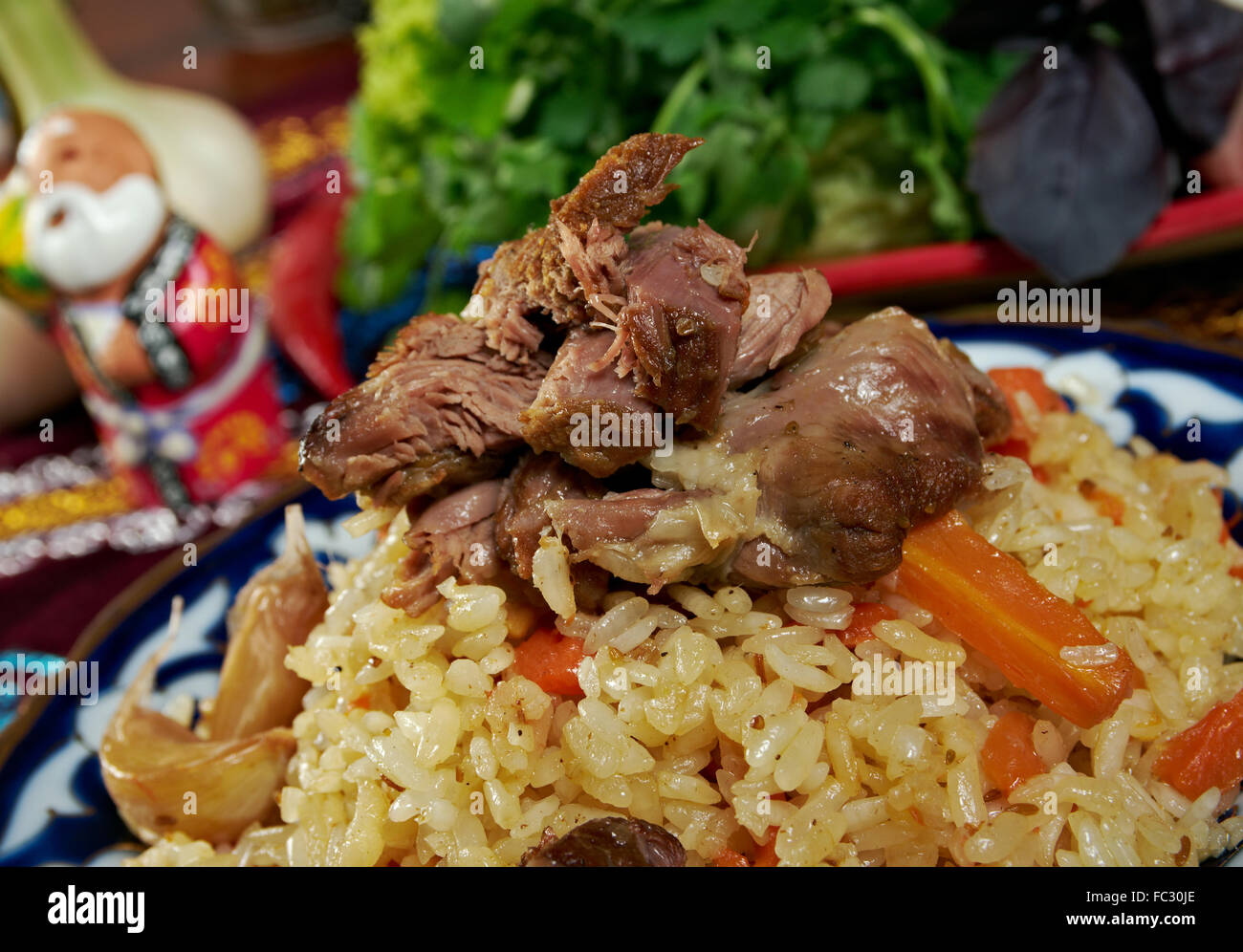 Uzbek pilaf Stock Photo - Alamy